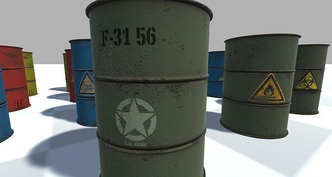 Industrial Barrels 3D model | CGTrader