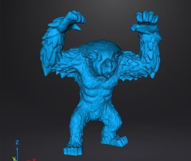 OWLBEAR CREATURE MINIATURE MODEL FOR FANTASY GAMES DND AND RPG 3D model ...
