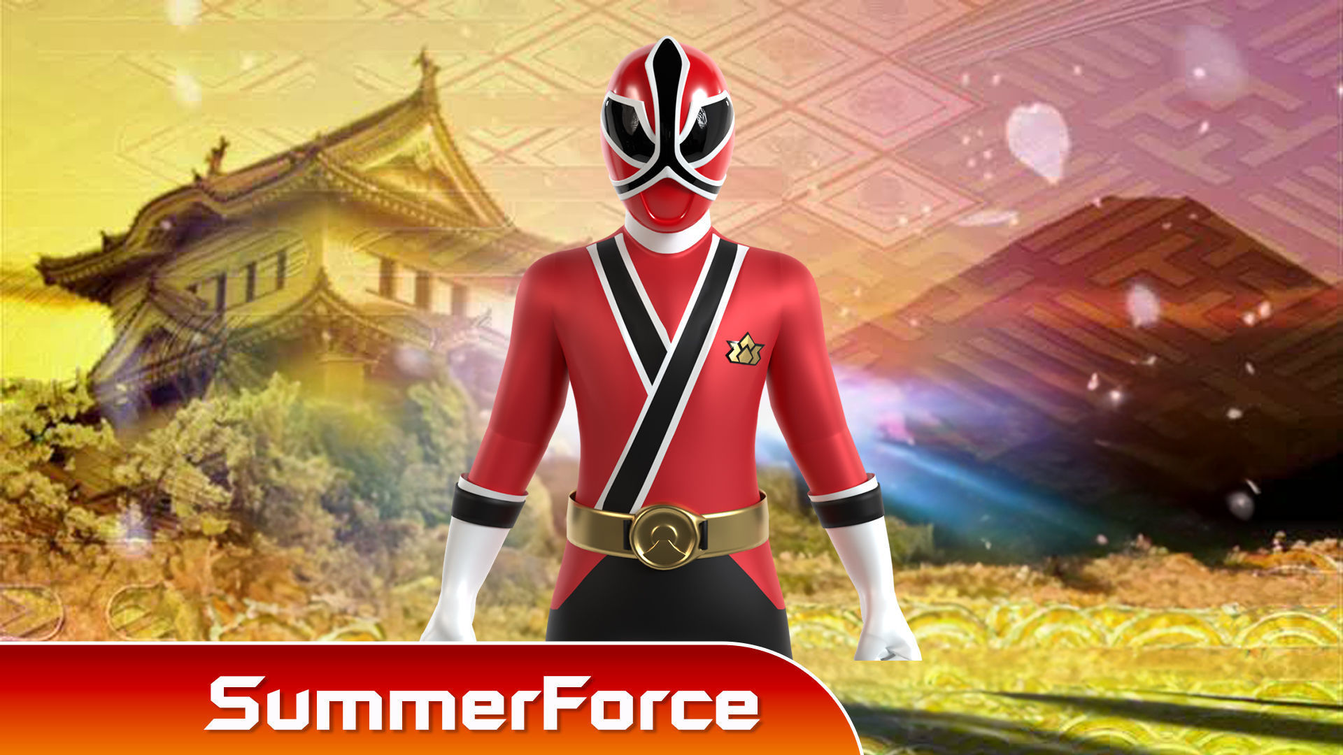 Red Samurai Ranger - Power Rangers Samurai 3D model rigged | CGTrader