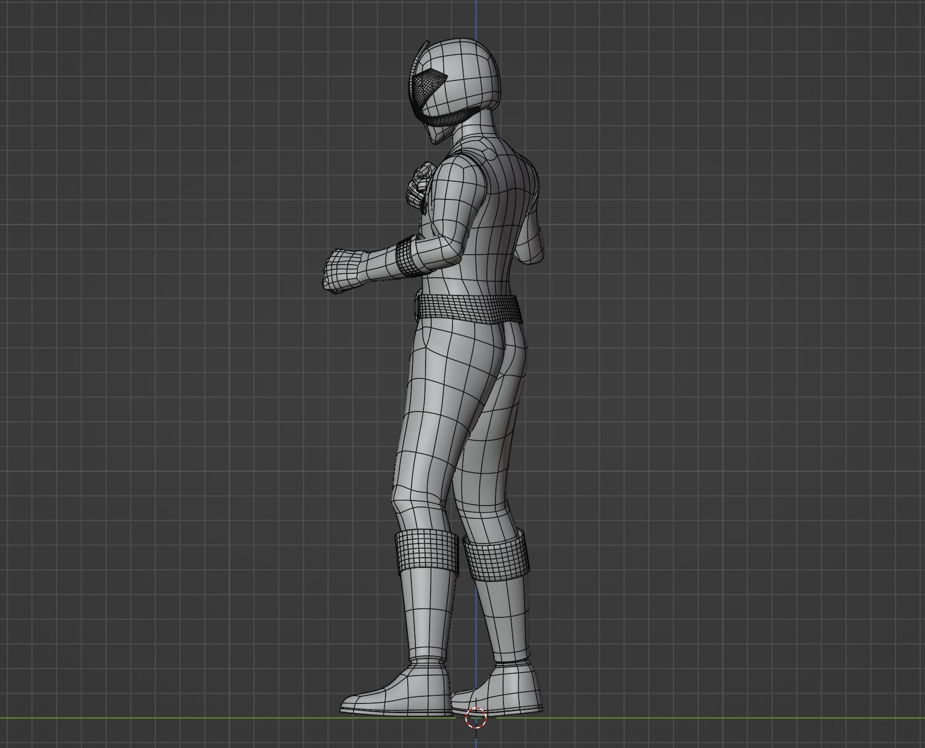 Red Samurai Ranger - Power Rangers Samurai 3D model rigged | CGTrader