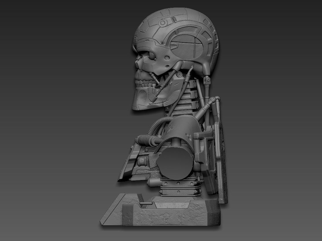 Terminator T-600 bust Replica 3D model 3D printable | CGTrader