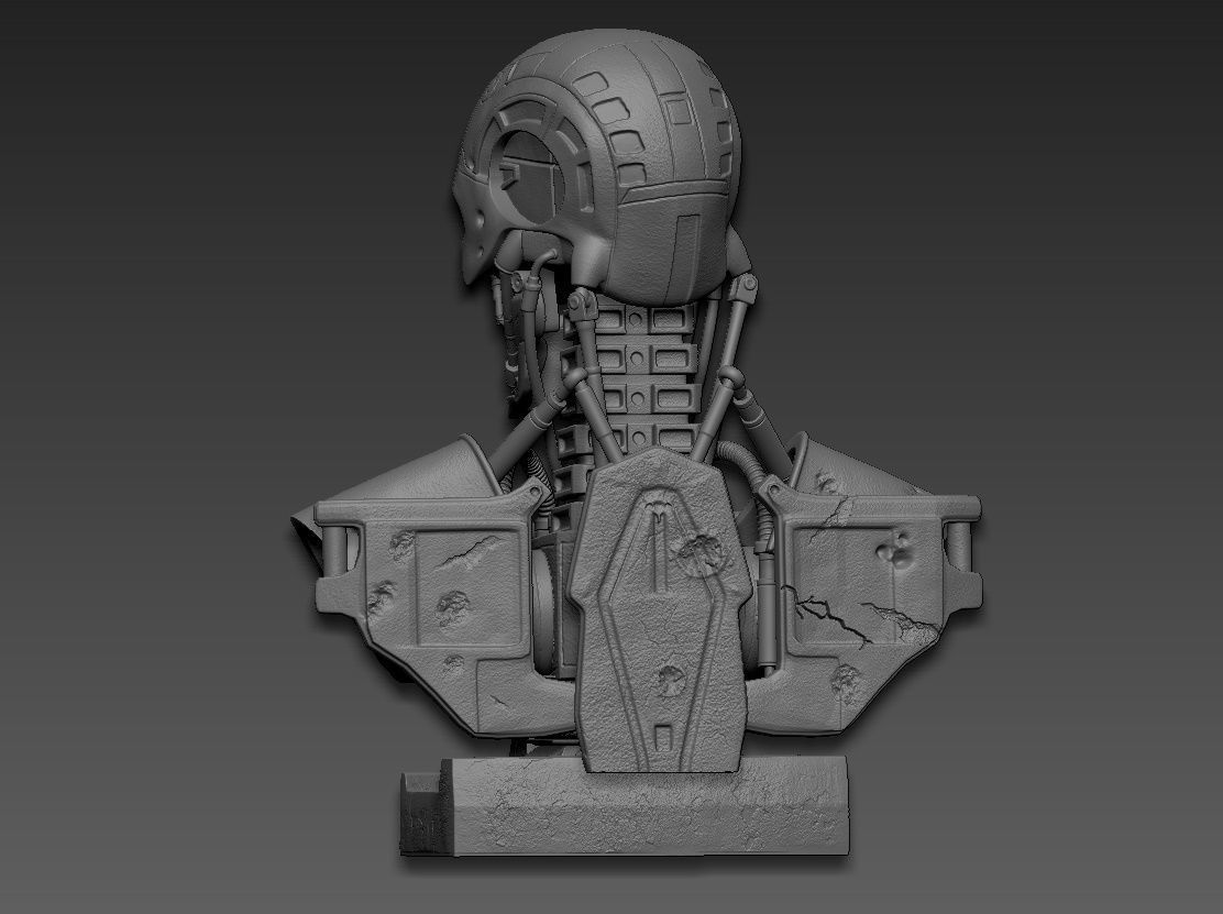 Terminator T-600 bust Replica 3D model 3D printable | CGTrader