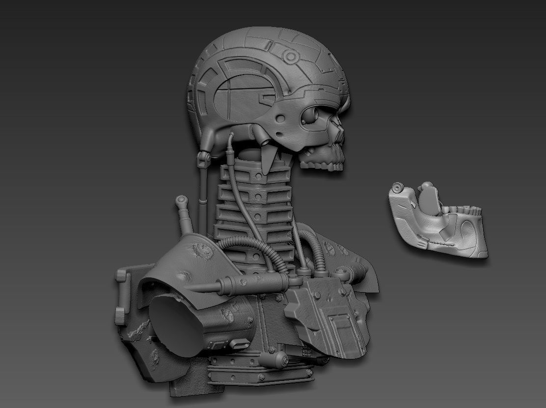 Terminator T-600 bust Replica 3D model 3D printable | CGTrader