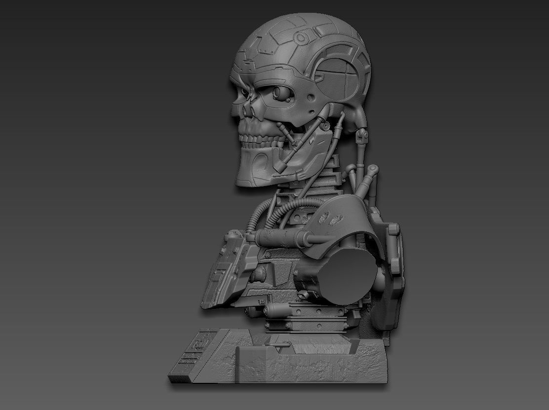 Terminator T-600 bust Replica 3D model 3D printable | CGTrader
