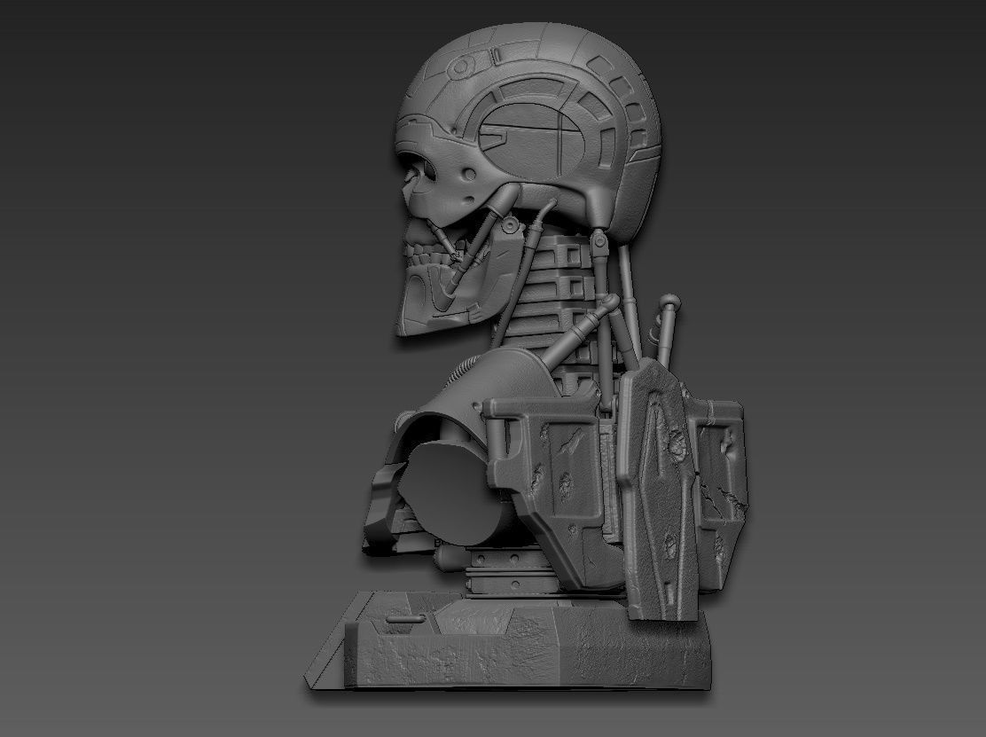 Terminator T-600 bust Replica 3D model 3D printable | CGTrader