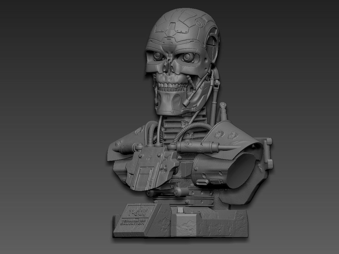 Terminator T-600 bust Replica 3D model 3D printable | CGTrader