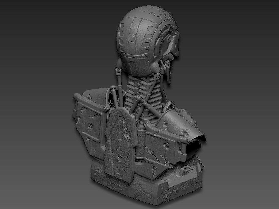 Terminator T-600 bust Replica 3D model 3D printable | CGTrader