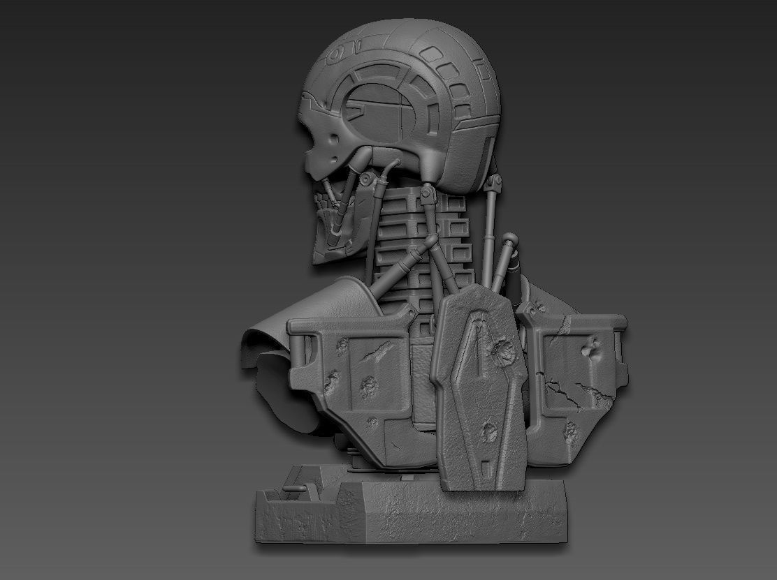 Terminator T-600 bust Replica 3D model 3D printable | CGTrader