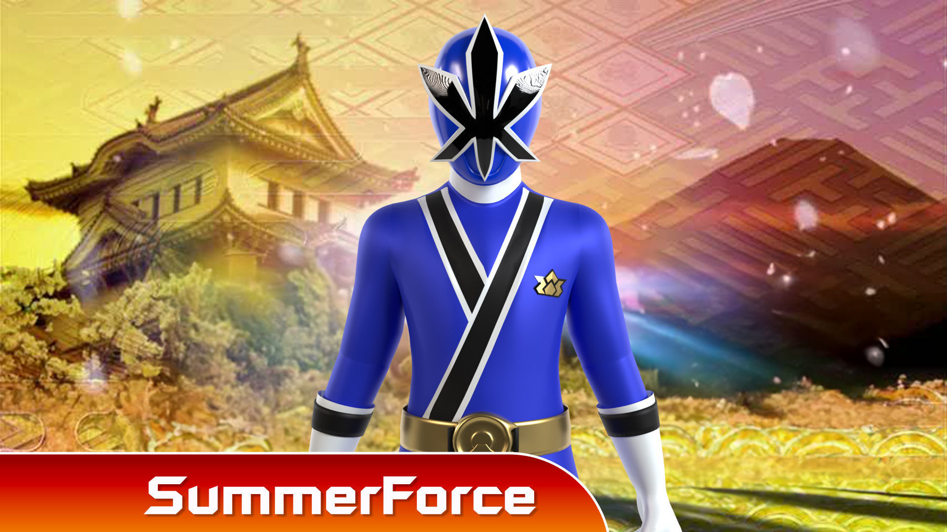 Blue Samurai Ranger - Power Rangers Samurai 3D model rigged | CGTrader