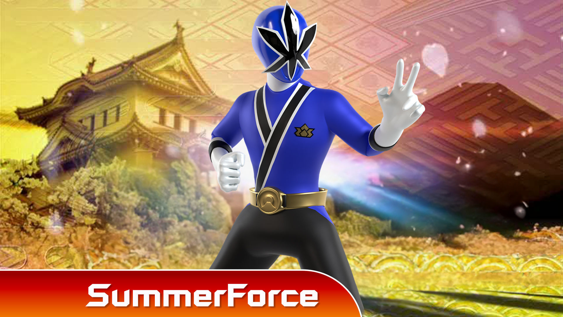 Blue Samurai Ranger - Power Rangers Samurai 3D model rigged | CGTrader