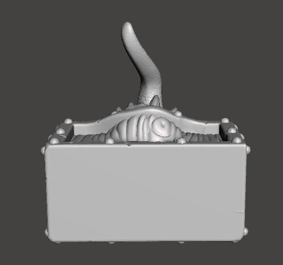 MIMIC CHEST MINIATURE MODEL FOR FANTASY GAMES DND RPG 3D model 3D ...