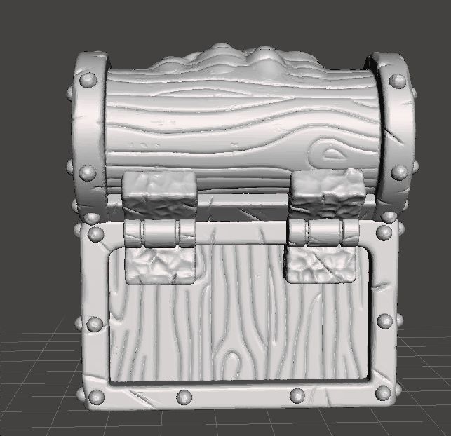 MIMIC CHEST MINIATURE MODEL FOR FANTASY GAMES DND RPG 3D model 3D ...