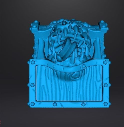 MIMIC CHEST MINIATURE MODEL FOR FANTASY GAMES DND RPG 3D model 3D ...