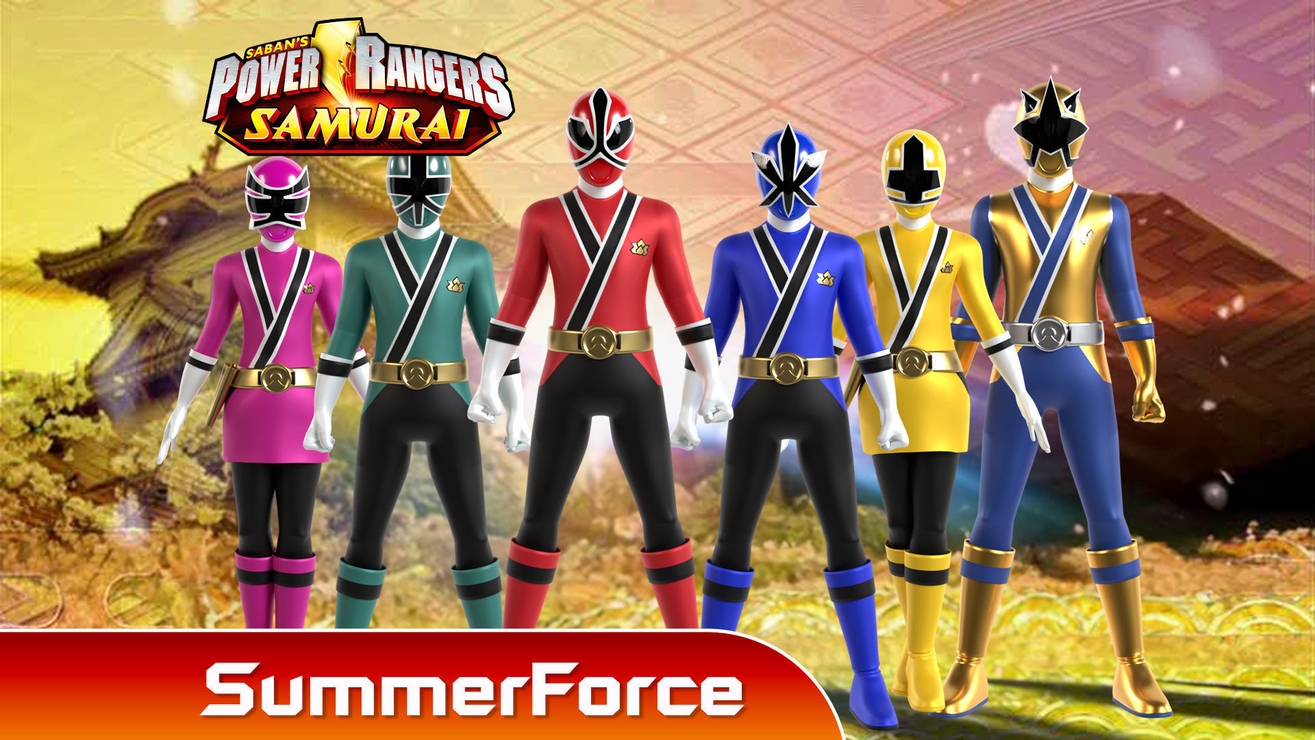 Yellow Samurai Ranger - Power Rangers Samurai 3D model rigged | CGTrader