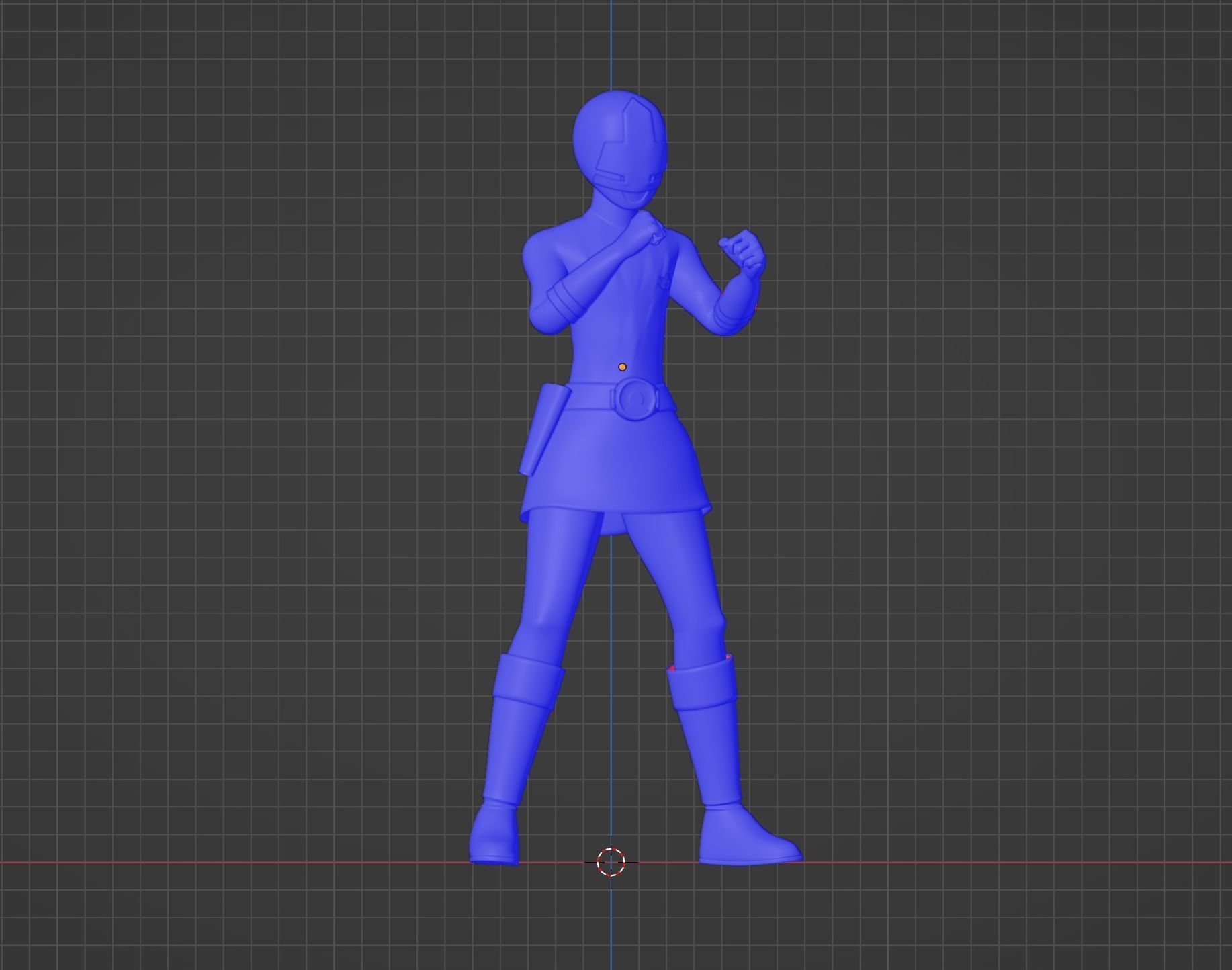 Yellow Samurai Ranger - Power Rangers Samurai 3D model rigged | CGTrader