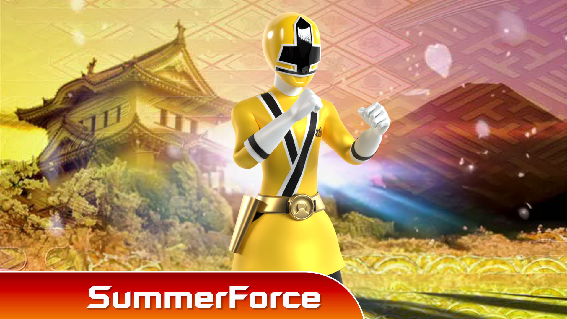 Yellow Samurai Ranger - Power Rangers Samurai 3D model rigged | CGTrader