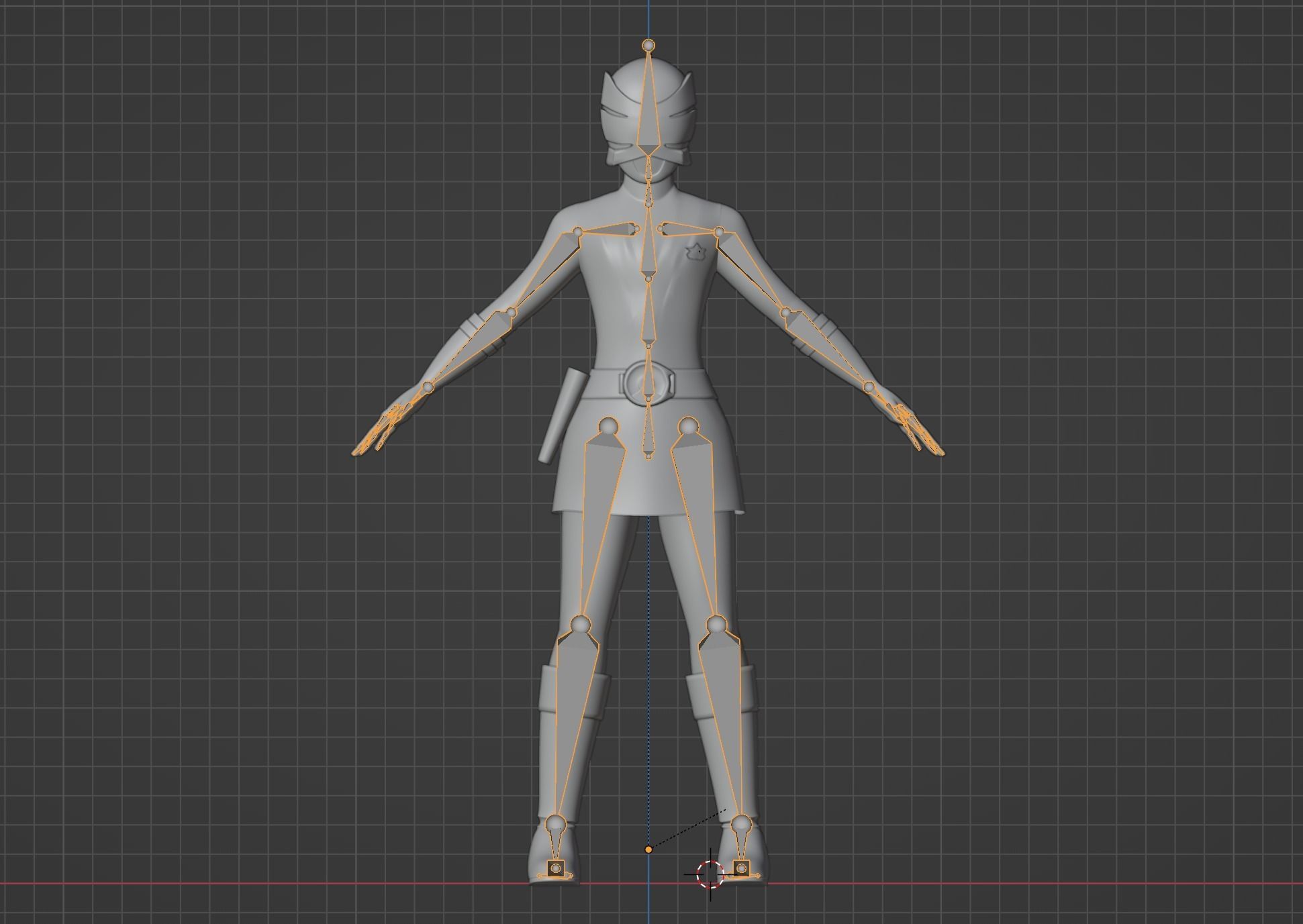 Pink Samurai Ranger - Power Rangers Samurai 3D model rigged | CGTrader