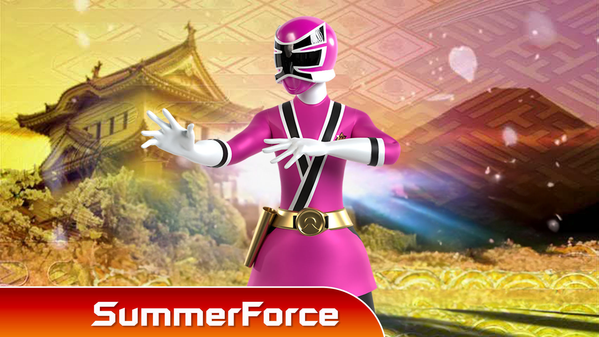 Pink Samurai Ranger - Power Rangers Samurai 3D model rigged | CGTrader