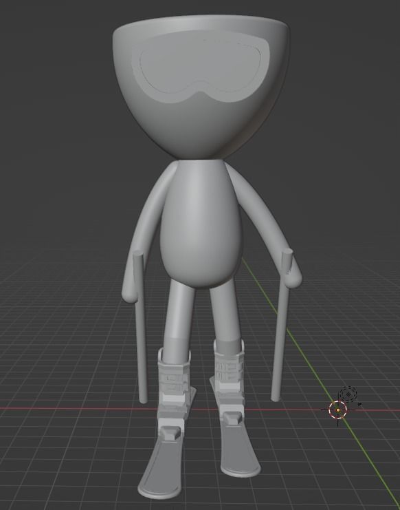 Skier Head Planter - Skii Planter - Head Planter - Plant Pot 3D model ...