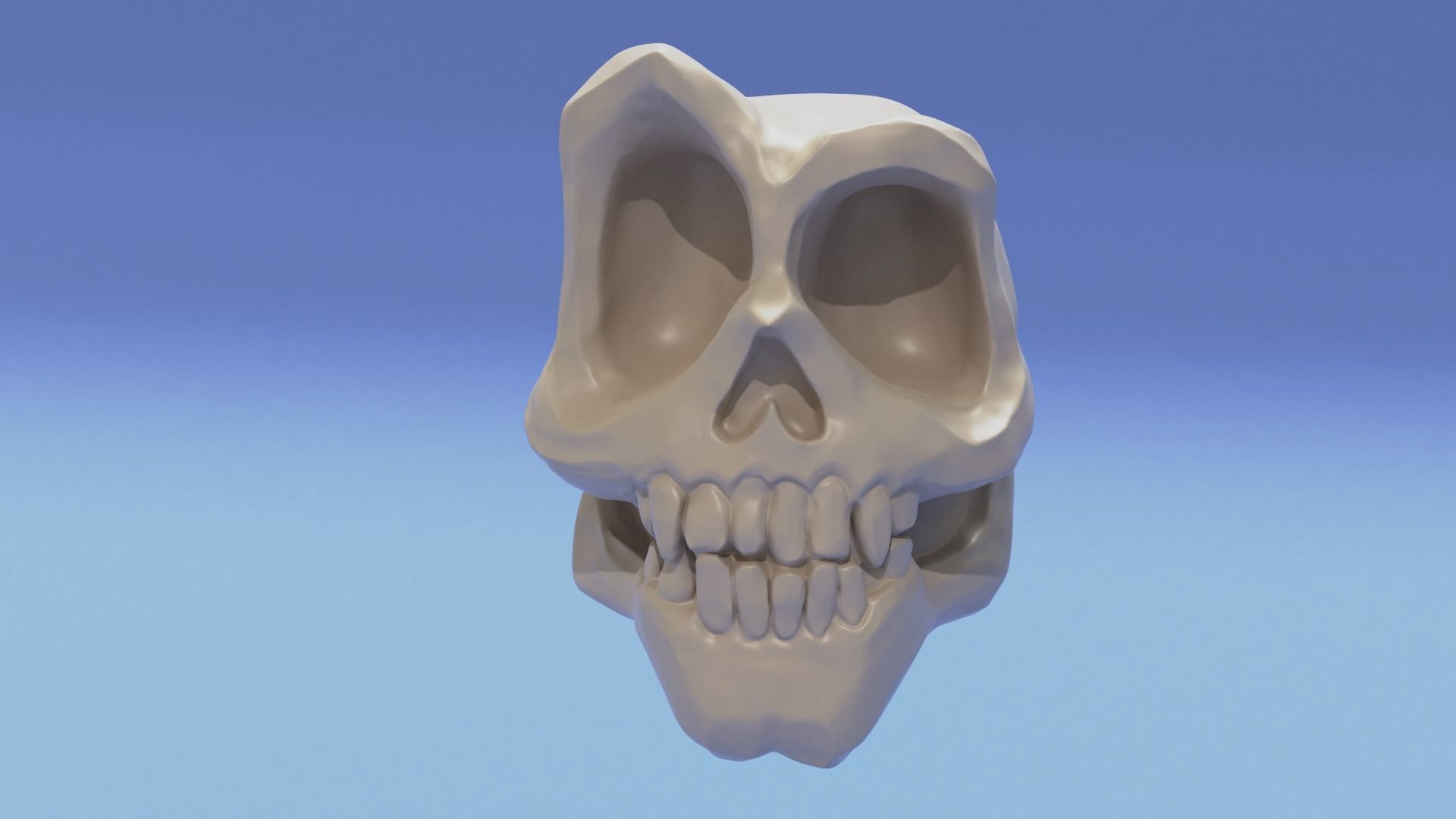 Funny sculpting scull 3D model 3D printable | CGTrader