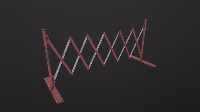 3D model Foldable Barricade 3D Model VR / AR / low-poly | CGTrader