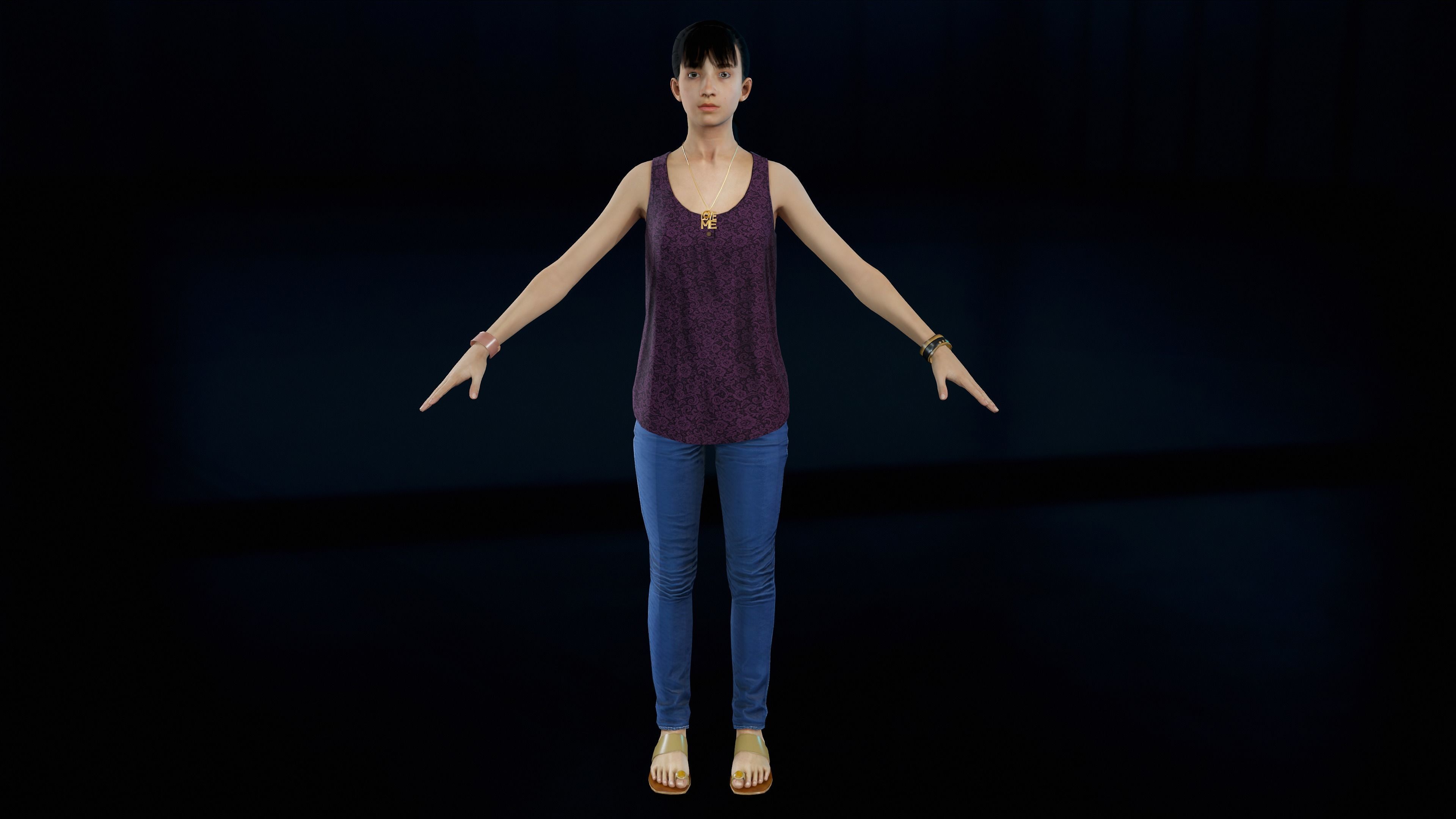 3D model JEN BEYOND- TWO SOULS VR / AR / low-poly | CGTrader