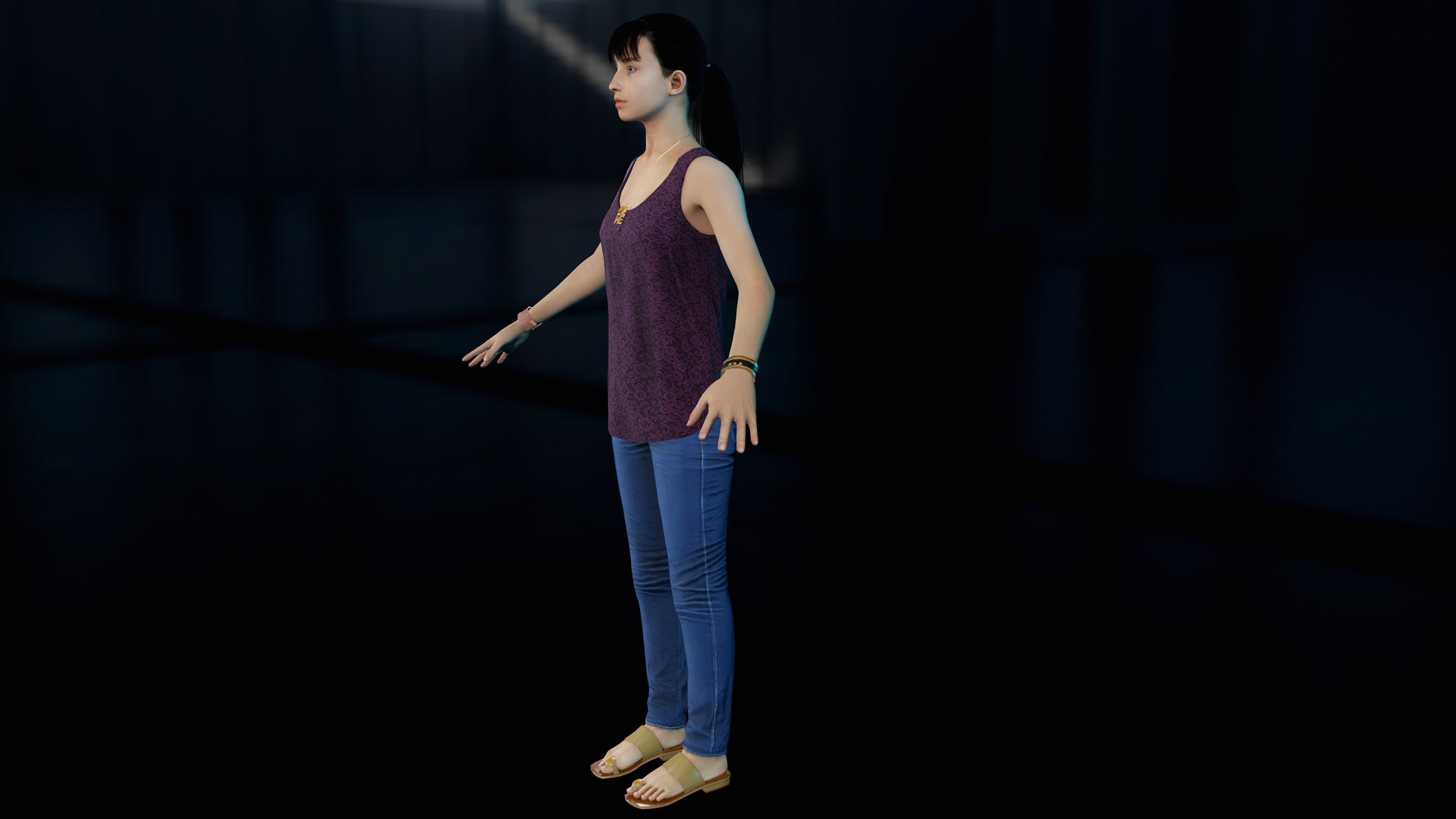 3D model JEN BEYOND- TWO SOULS VR / AR / low-poly | CGTrader