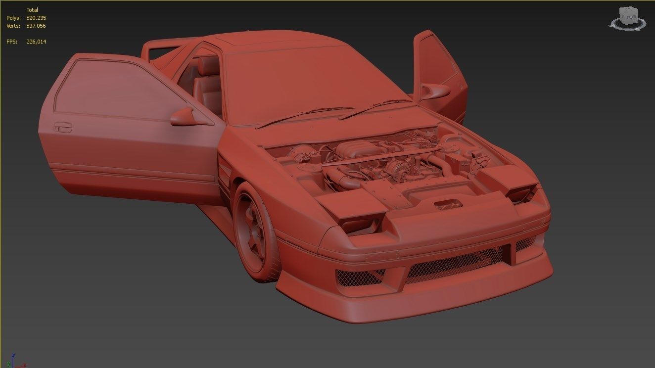 Mazda RX-7 FC3S 3D model | CGTrader