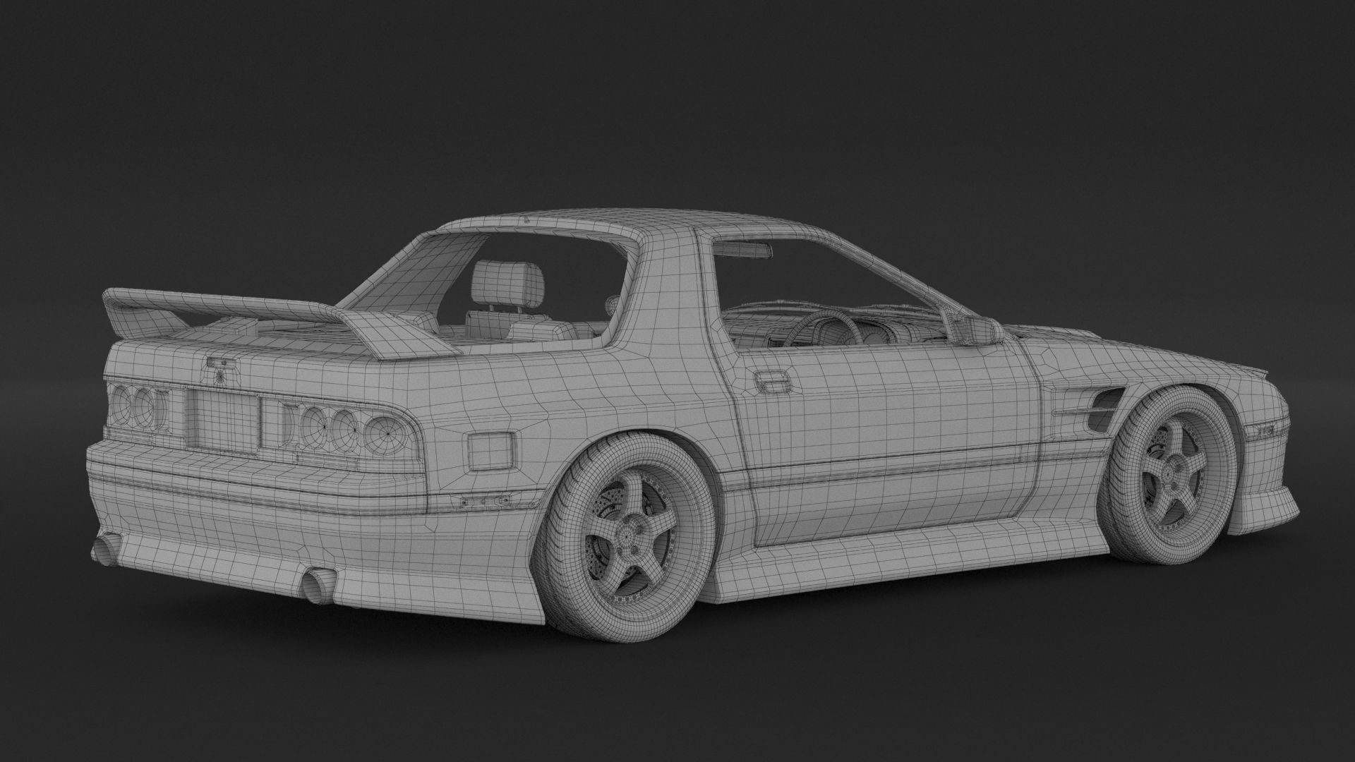 Mazda RX-7 FC3S 3D model | CGTrader