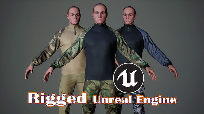 3D model Man Military Style - Rigged VR / AR / low-poly | CGTrader