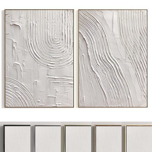 3D model Plaster Two Photo Frame 447 VR / AR / low-poly | CGTrader