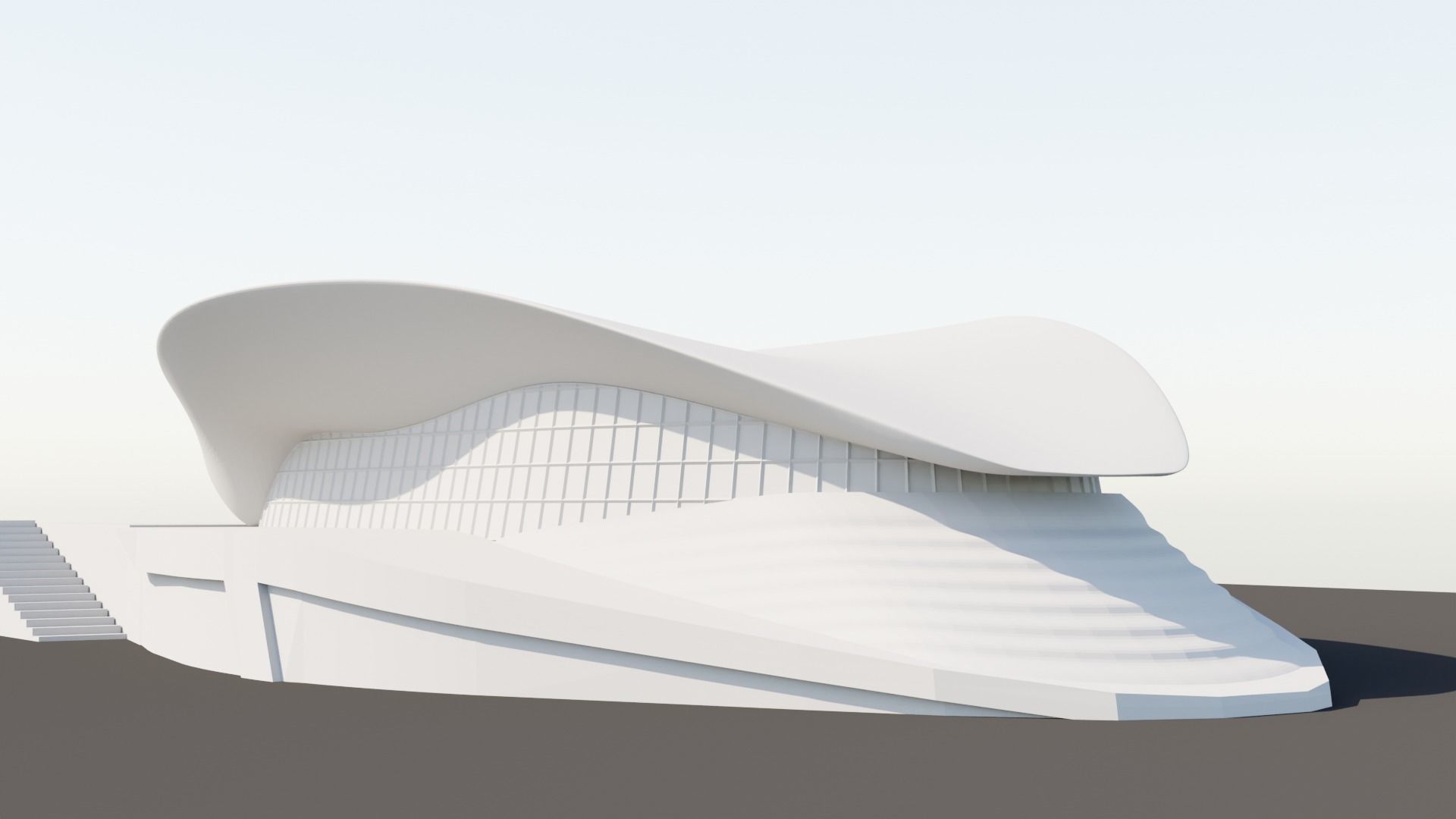 3D model London Aquatic Center By Zaha Hadid VR / AR / low-poly | CGTrader
