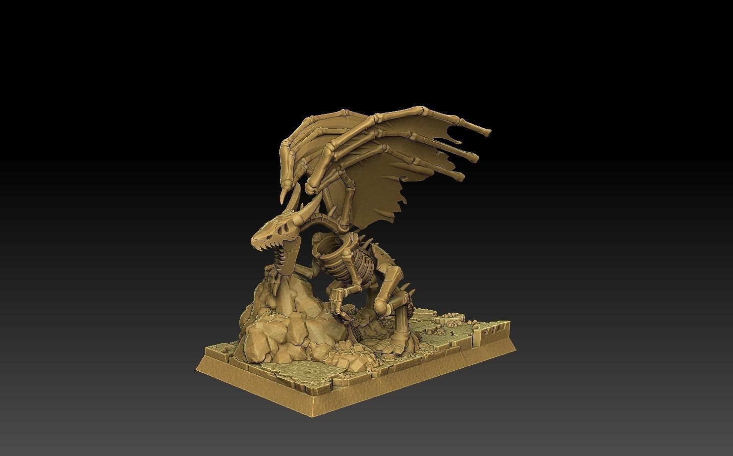 Heroes of Might and Magic 3 Bone Dragon 3D model 3D printable | CGTrader