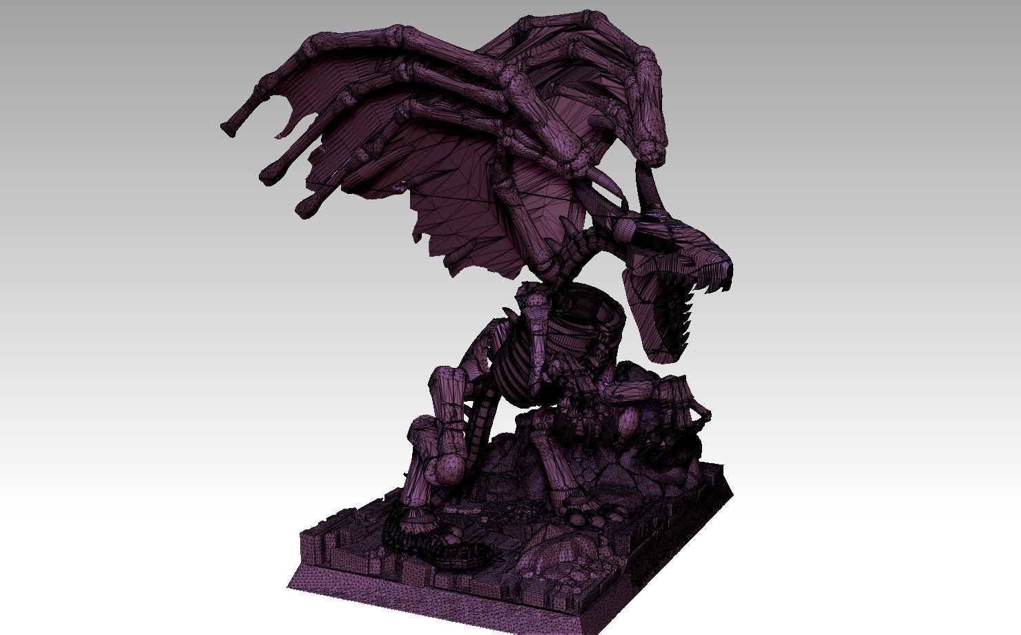 Heroes of Might and Magic 3 Bone Dragon 3D model 3D printable | CGTrader
