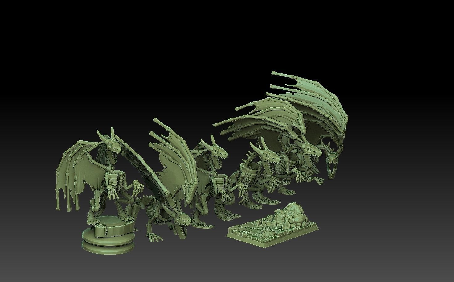 Heroes of Might and Magic 3 Bone Dragon 3D model 3D printable | CGTrader