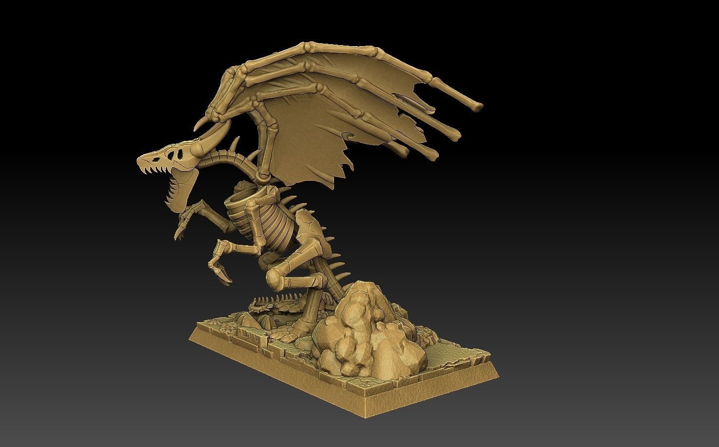 Heroes of Might and Magic 3 Bone Dragon 3D model 3D printable | CGTrader