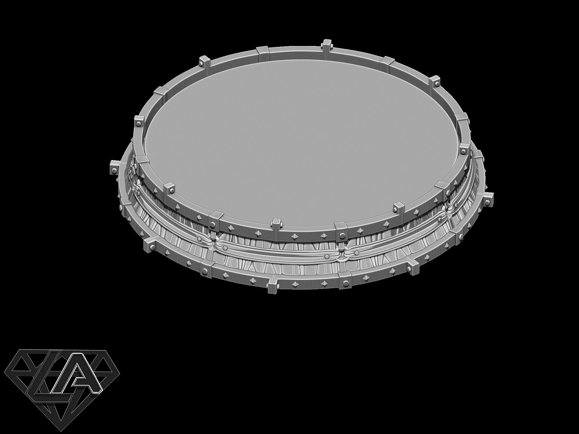 Medieval custom platform 3D model 3D printable | CGTrader