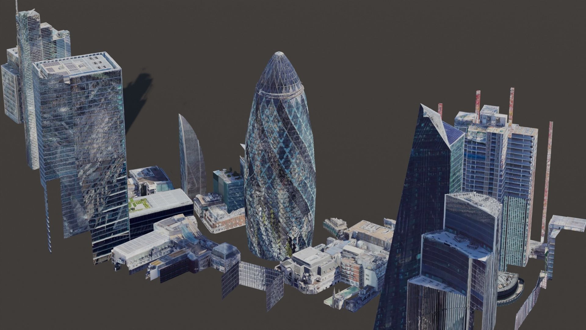 3D model The Gherkin London VR / AR / low-poly | CGTrader