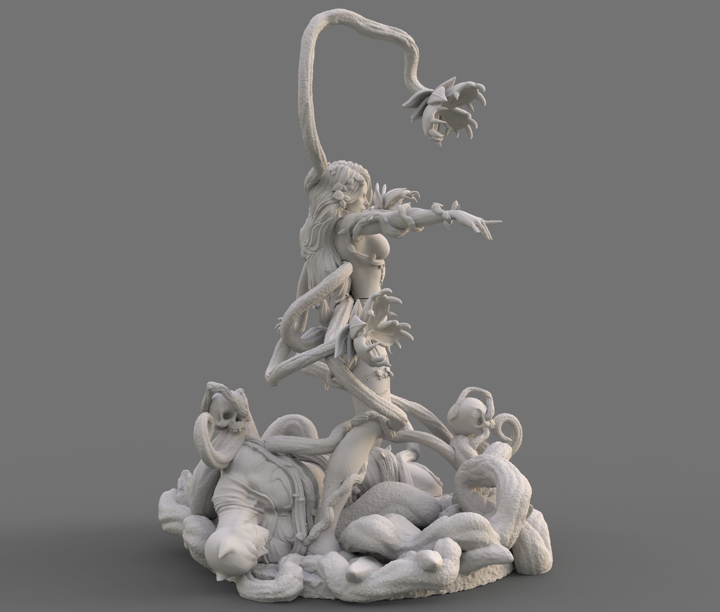 Poison Ivy Defeat Batman DC Comics STL files for 3d printing 3D model ...
