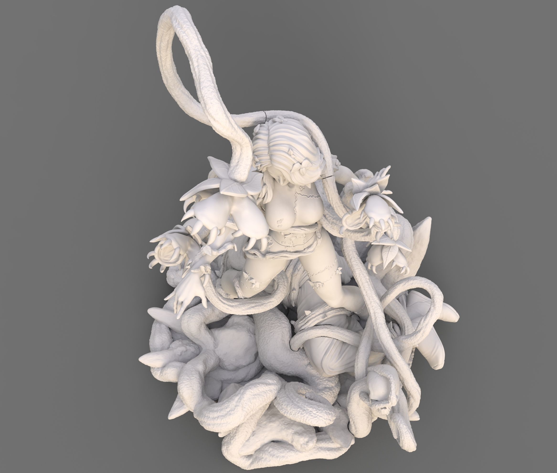 Poison Ivy Defeat Batman DC Comics STL files for 3d printing 3D model ...