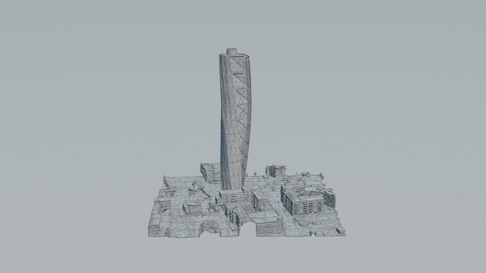 3D model Turning Torso by Santiago Calatrava VR / AR / low-poly | CGTrader