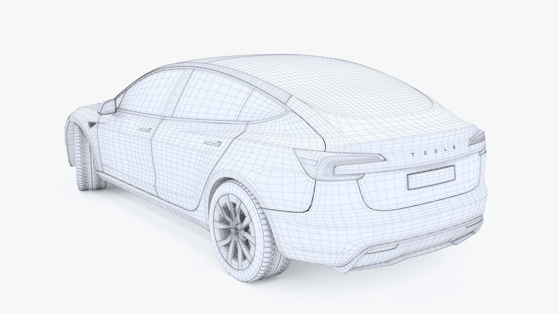 3D model 2023 Tesla Model3 VR / AR / low-poly | CGTrader