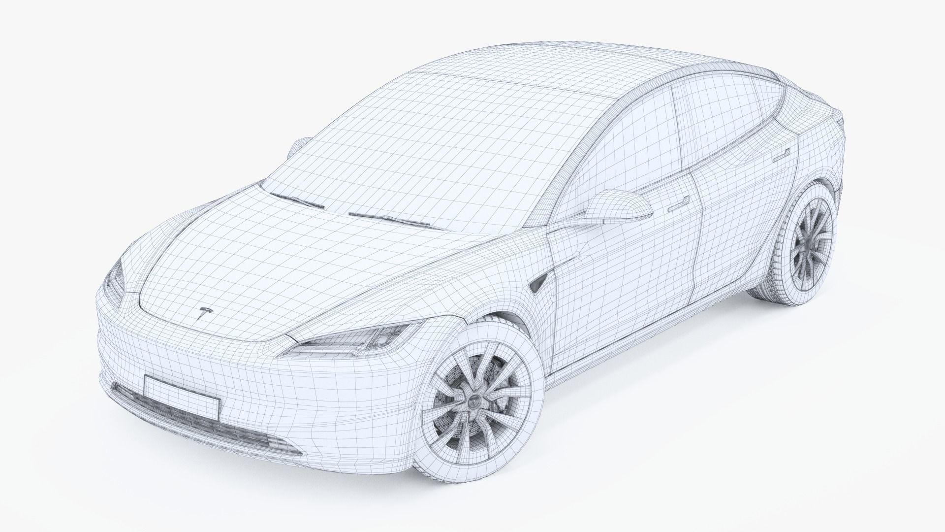 3D model 2023 Tesla Model3 VR / AR / low-poly | CGTrader