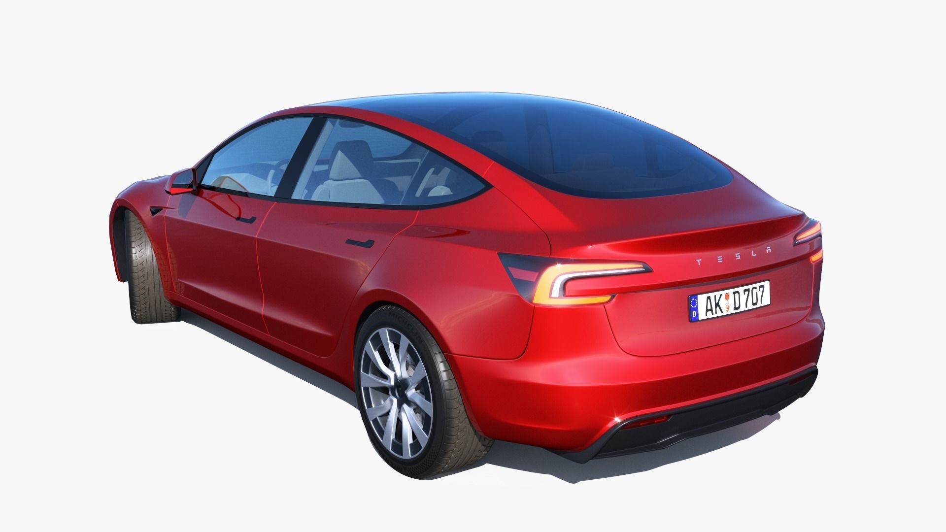 3D model 2023 Tesla Model3 VR / AR / low-poly | CGTrader