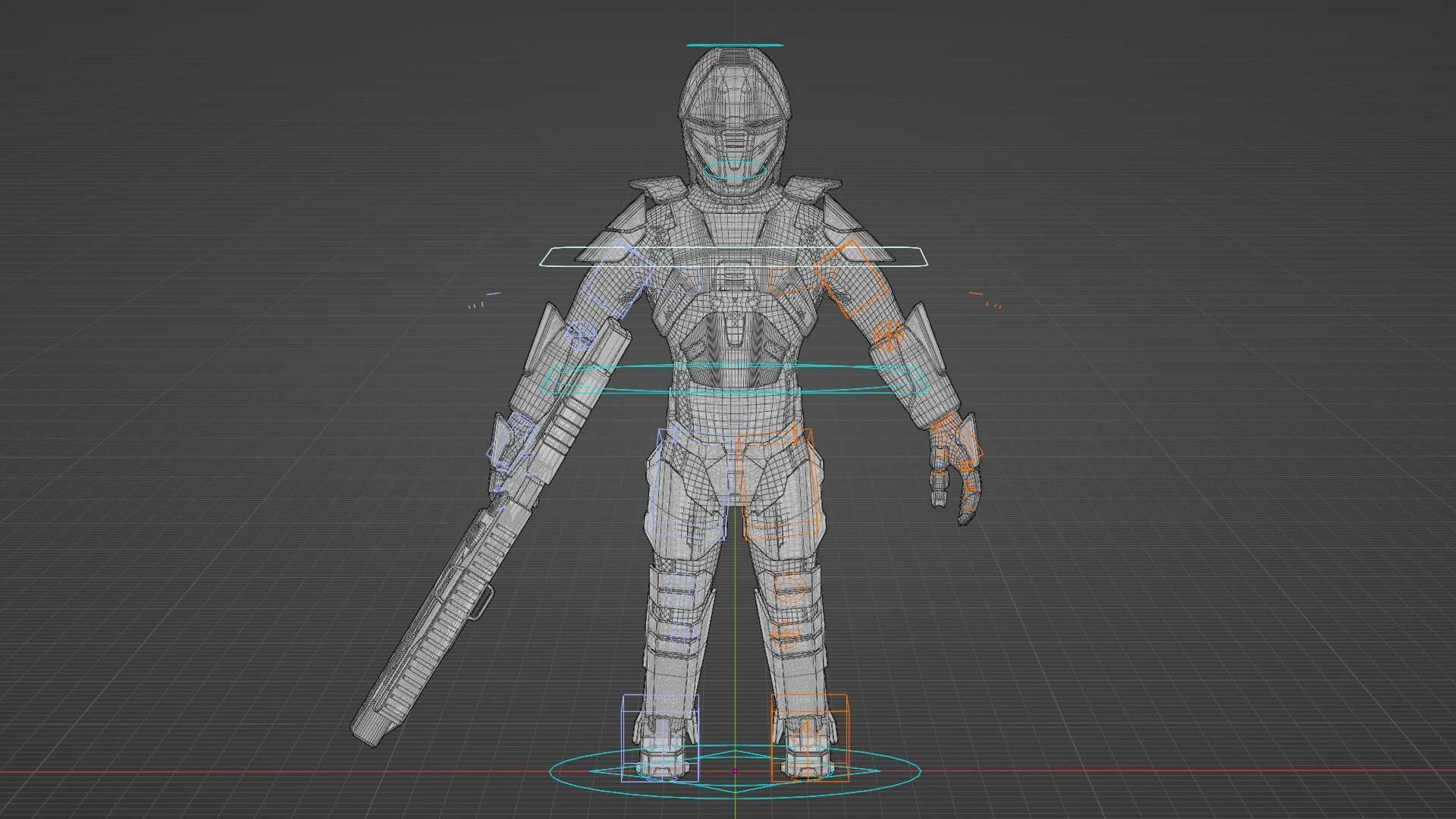 CYBORG SOLDIER Rigged for Unreal Engine - Unity - MIXAMO 3D model ...
