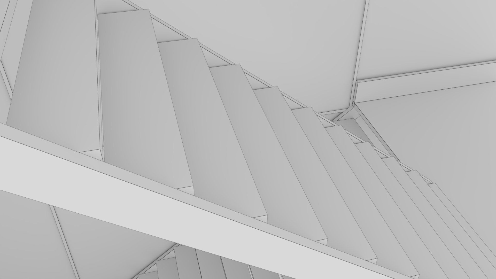 3D model Haki Stair Tower System with a Metal and Mesh Frame VR / AR ...