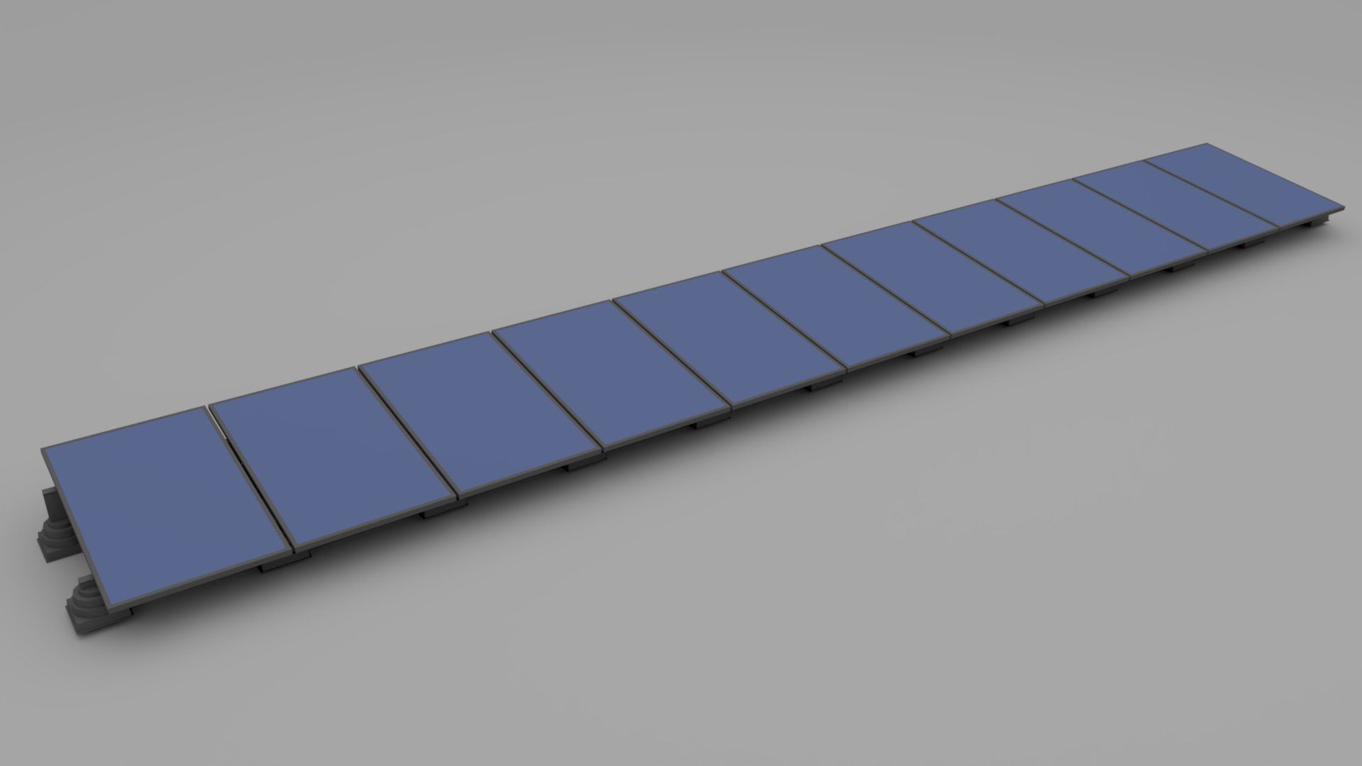 3D model Photovoltaic Solar Panel Set VR / AR / low-poly | CGTrader