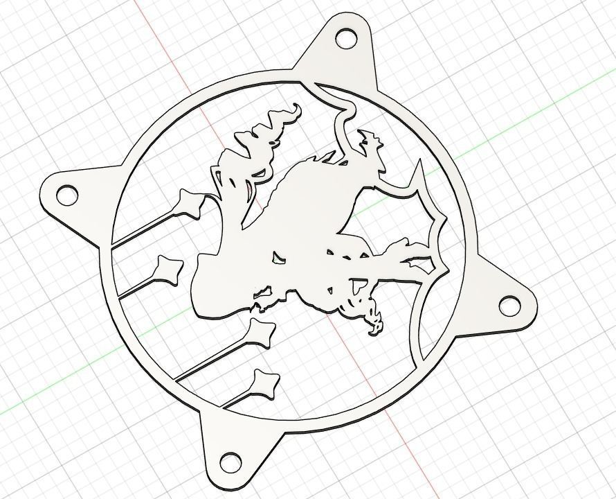 Genshin Impact Layla PC fan cover 3D model 3D printable | CGTrader