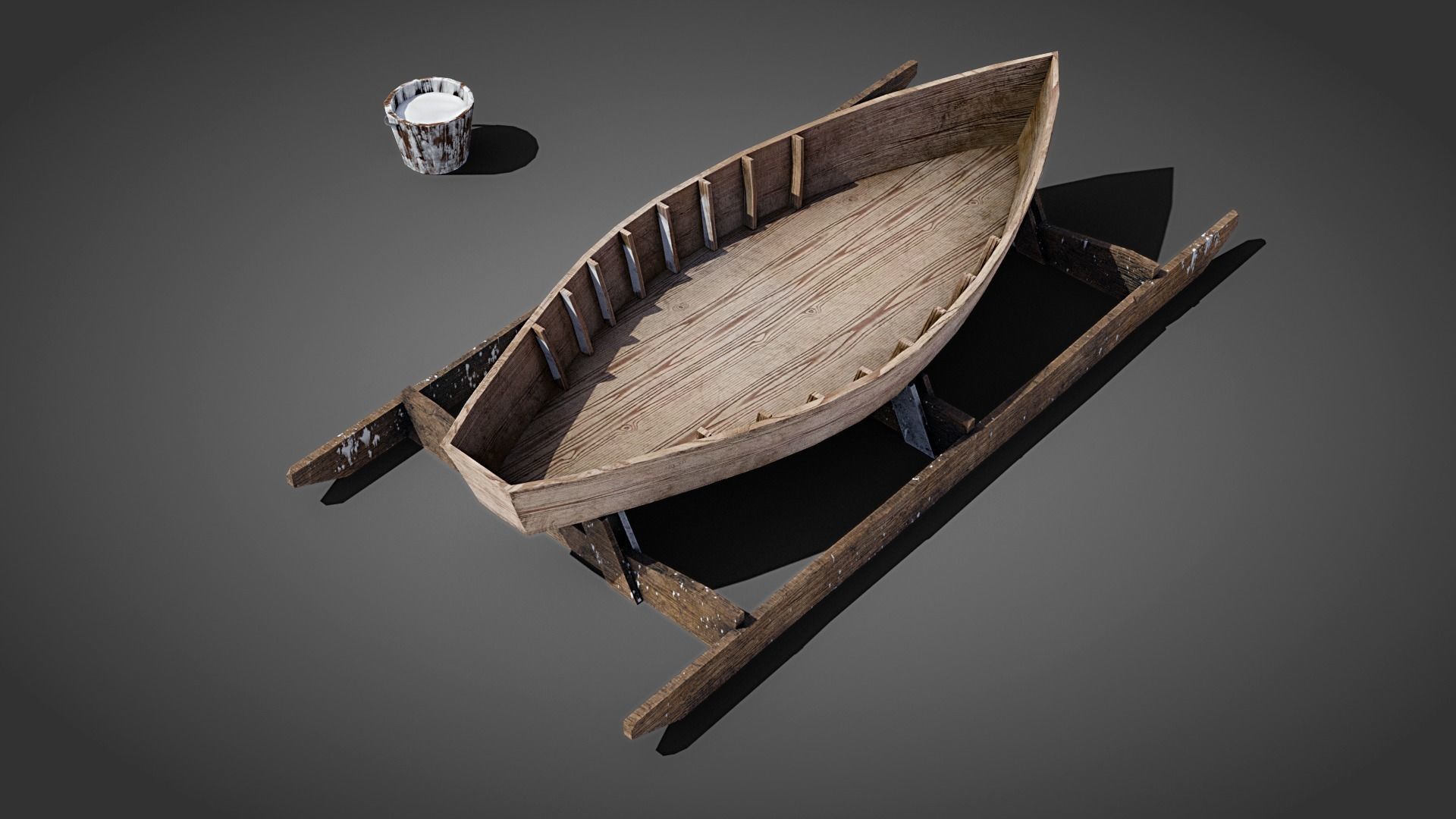 3D model Medieval boatmaker props VR / AR / low-poly | CGTrader