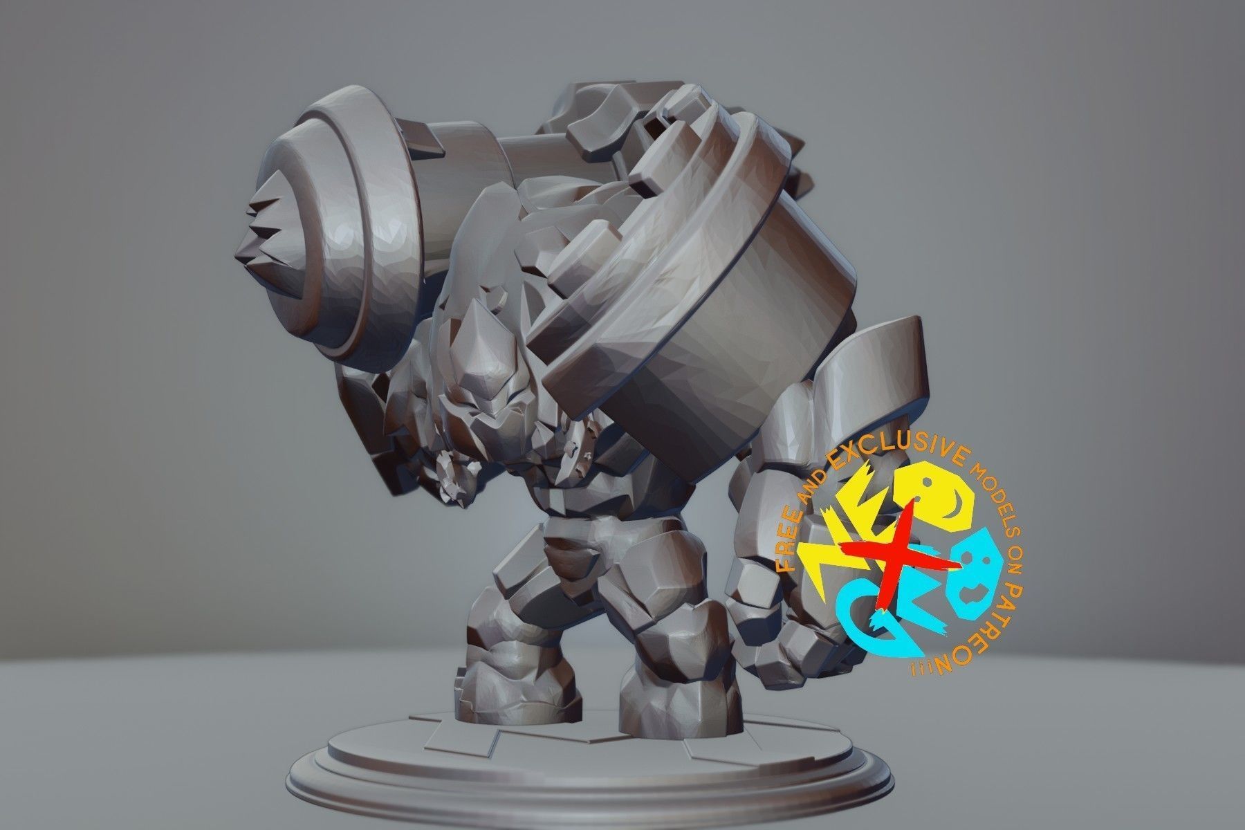 GROCK - MOBILE LEGENDS 3D model 3D printable | CGTrader